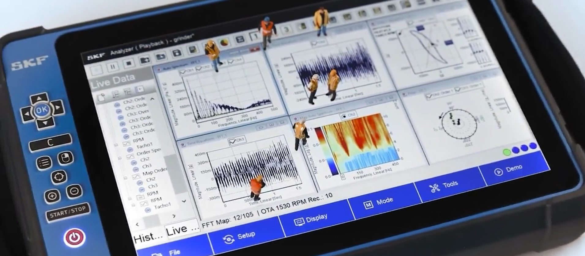 Skf Microlog Analyzer Dbx เทคโนโลยีการตรวจสอบการสั่นสะเทือนขั้นสูง